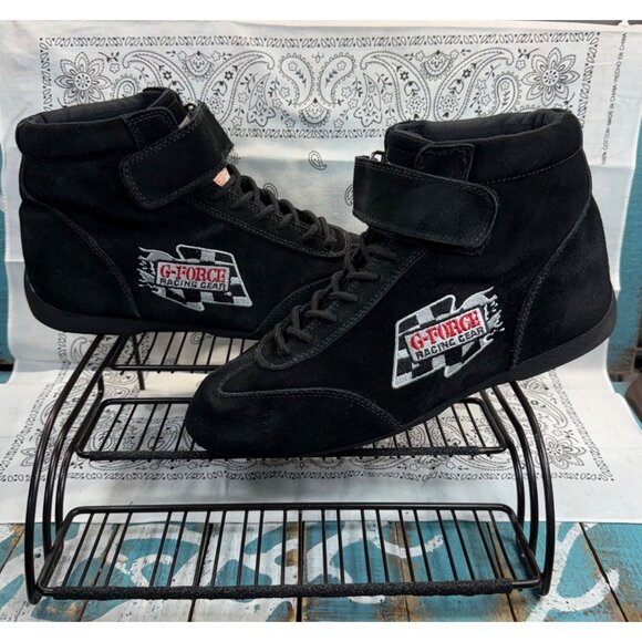 G-Force Racing | Shoes | G Force Racing Gear Shoes Men 15 Suede Black ...